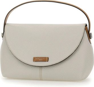 Gianni Chiarini Femme, Sacs, Beige, Taille: ONE Size Maxi Sac &agrave; Main en Cuir Beige avec D&eacute;tails Argent&eacute;s