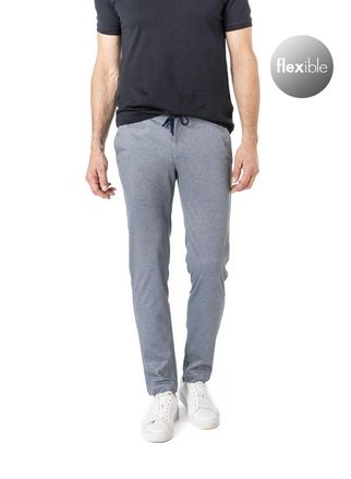 Bugatti Herren Hosen blau Jersey