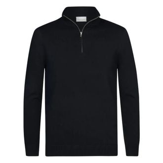 Profuomo Half Zip Pullover Luxury - - Knitwear - Herren - Blau - 2XL