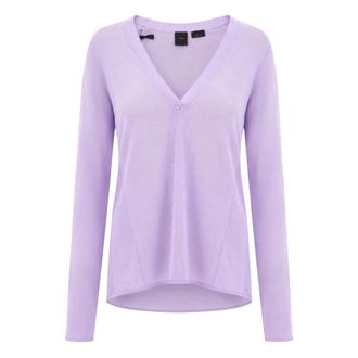 Pinko V-Ausschnitt Strickware - - Knitwear - Damen - Lila - M