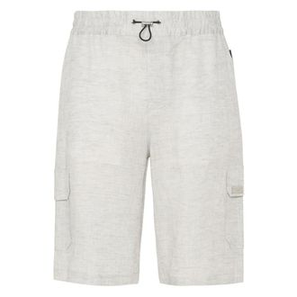 Philipp Plein Homme, Shorts, Gris, Taille: 2XL Linen Short Pantalons Coolkid Cargo