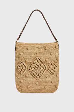 Gerard Darel Sac Hobo en raphia - JOSIE - Ficelle