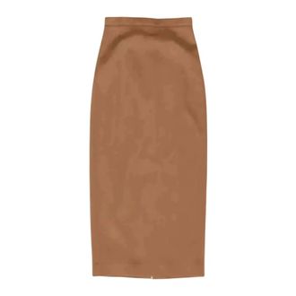 Max Mara Rock mit Schlitz hinten - - Skirts - Damen - Braun - 3XS