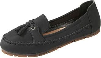 Generic Chaussures plates &agrave; enfiler pour femme - Couleur unie - &Eacute;l&eacute;gantes - Classiques - Pliables - L&eacute;g&egrave;res et confortables - Coupe large - Style d&eacute;contract&eacute; 