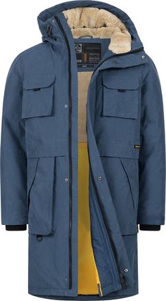 Indicode Herren INKristof Parka mit Teddyfutter und Kapuze | Herrenjacke Wintermantel f&uuml;r M&auml;nner Midnight, XXL