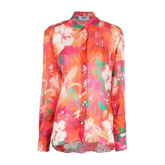 Msgm Msgm, Femme, Blouses et Chemises, Multicolore, Taille: 42 FR Chemise Imprim&eacute; Floral
