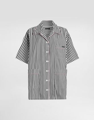Dolce & Gabbana Striped Poplin Shirt - Frau Blusen Und Tops Mehrfarbig 36
