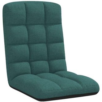 vidaXL Bodenstuhl Faltbar Dunkelgr&uuml;n 71x51x62 cm Stoff vidaXL