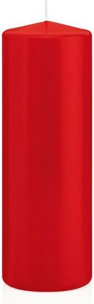 Wiedemann 218126.001 Stumpenkerzen, Wachs, Rot, 20 x 7 cm, 12-Einheiten