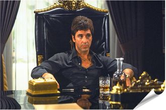 Islandburner XXL Bild Poster Pacino Scarface Tony Montana Kult OG Gangster Movie DE Premium Bilder Fotodruck