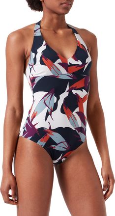 Short Stories Damen Swimsuit Neckholder Kleid, Dark Blue, 40