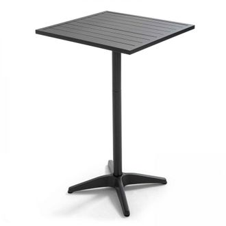 Oviala Oviala - Table haute mange debout en aluminium noir