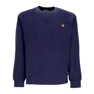 Carhartt Work in Progress Script Enzian Crewneck Sweatshirt - - Sweatshirts & Hoodies - Herren - Blau - XL