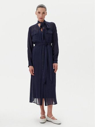 Twin-Set Hemdkleid 251TP2260 Dunkelblau Loose Fit