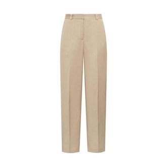 Maliparmi Maliparmi, Femme, Pantalons, Beige, Taille: 40 FR Pantalon Intemporel en Lin