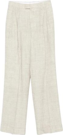 Berwick 1707 Femme, Pantalons, Beige, Taille: 40 FR Pantalon Pliss&eacute; Simona