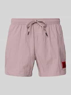 HUGO BOSS Badeshorts mit Label Patch Modell DOMINICA