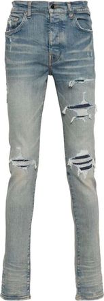 Amiri Homme, Jeans, Bleu, Taille: W31 Jean Skinny en Denim Bleu Clair D&eacute;chir&eacute;