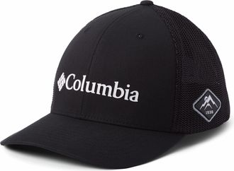 Columbia Unisex Mesh Baseball Cap, Black, White