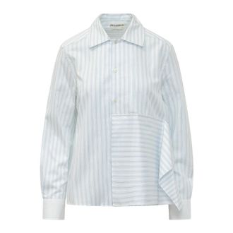 J.W.Anderson Asymmetrisches Drapierendes Hemd - - Blouses & Shirts - Damen - Blau - 2XS