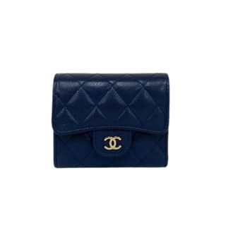 Chanel Portefeuille en cuir Pre-owned - Femme - Pre-owned - Bleu - Taille: ONE Size