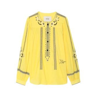 Zadig&Voltaire Damen, Blusen & Hemden, Gelb, SGr&ouml;&szlig;e