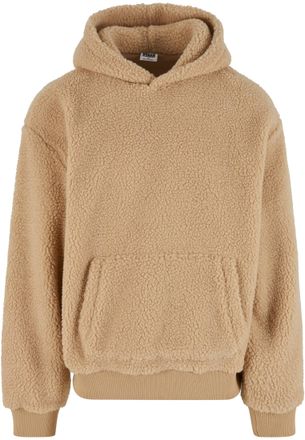 Urban Classics Herren Kapuzenpullover Oversized Teddy Hoody, l&auml;ssiger M&auml;nner Kapuzenpullover aus weichem Teddyfell, Oversize Fit