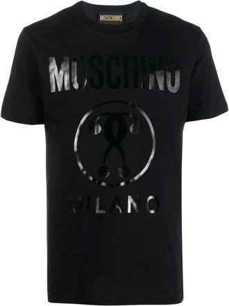 Moschino Homme, Tops, Noir, Taille: XL 0555 T-shirt