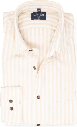 Marvelis Herren Langarmhemd Langarm Casual Modern Fit,Gestreift,New Kent, Gr&ouml;&szlig;e:XL