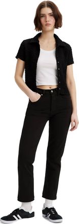Levi's Damen 501 Crop Jeans,Black Heart,28W / 30L