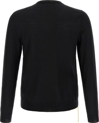 Fendi Virgin Wool Crew Neck Sweater - Black