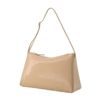 Manu Atelier Womens Prism Shoulder Bag Beige Leather