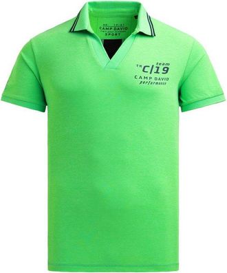 Camp David Poloshirt mit reflektierenden Details