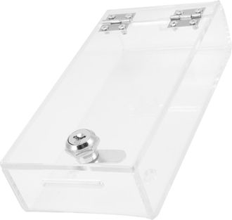 SOLUSTRE Transparente Verschließbare Handy aufbewahrungsbox aus Bruchsicherem mit Kindersicherem Schloss zur Selbstdisziplin Fokusförderung und Sicherem Aufbew