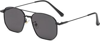 Generic Lunettes de soleil design 2025 pour les vacances en plein air pour hommes et pour femmes, lunettes à monture en métal (couleur : C, taille : moyenne)