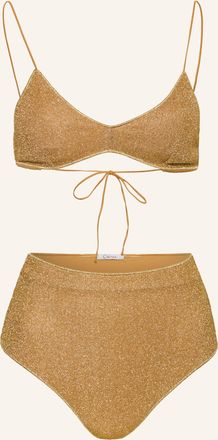 Os&eacute;ree Triangel-Bikini Lumiere Mit Glitzergarn gold