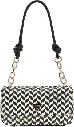 Guess Femme, Sacs, Noir, Taille: ONE Size Tessi Flap Shoulder Bag