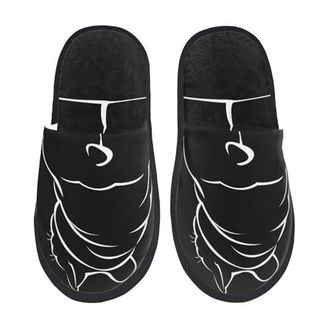 Generic Pantoufles DH&ocirc;tel Bouledogue Animal Unisexe Pantoufles En Coton Chaud Maison Slippers Pour Int&eacute;rieur Femmes Homme M