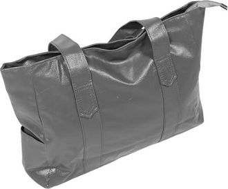 IFUNDOM Grand Paquet Fourre-Tout pour Femme en Cuir PU Souple Gris Grosse Capacit&eacute; avec Fermeture &Eacute;clair Paquet &agrave; Bandouli&egrave;re D&eacute;contract&eacute; Travail Voyages et S