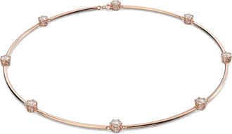 Swarovski Constella Halskette, Weiss, Roségold-Legierung