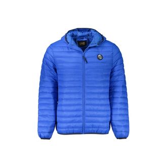 Cavalli Homme, Vestes, Bleu, Taille: 2XL Veste Rembourr&eacute;e &agrave; Capuche
