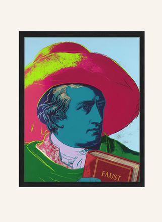 Any Image Any Image Wandbild Goethe In Farbe Mit Rahmen schwarz