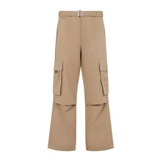 Jacquemus Homme, Pantalons, Brun, Taille: L Pantalon Marron Mélange Style Confort
