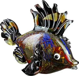 GILDE GLAS art Fisch Pondo - mundgeblasen - jedes Teil EIN Unikat - Breite ca. 24 cm