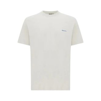 Genti Homme, Tops, Blanc, Taille: XL Tee Back Print Sea