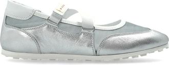 Marni Femme, Chaussures, Gris, Taille: 38 EU Ballerines avec Patch Logo