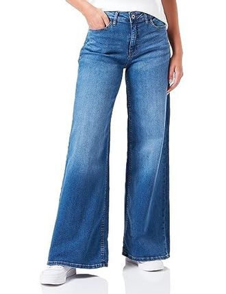 Ichi Ihtwiggy Wide Mous, 19037/Medium Blue, 33W x 32L Femme