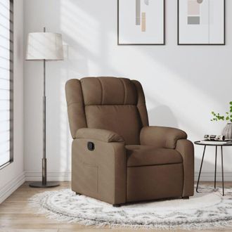 vidaXL Relaxsessel Braun Stoff Vidaxl