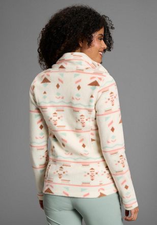 Kangaroos Fleecejacke aus weichem Fleece-Material, bedruckte und gemusterte Optik