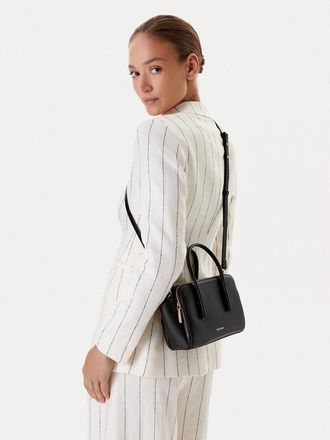 Calvin Klein Handtasche Calvin Klein Carryall Micro Leather Tote LV04F3057G Schwarz